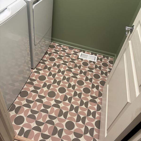 MCM Rose Vinyl Flooring. 2 Metre Wide Roll. (78") - Etsy