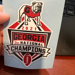 Georgia Bulldogs UGA 4 Premium Vinyl Decal Licensed NCAA | Etsy