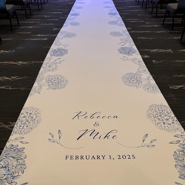 Custom Wedding Aisle Runner, Elegant Wedding, Formal Wedding, Wedding ...