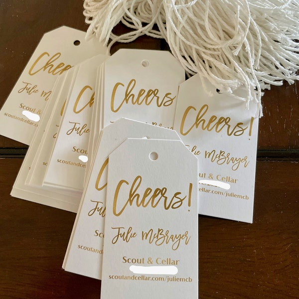 Printable OR Printed Wedding Favor Tags With Custom Colors and Fonts ...