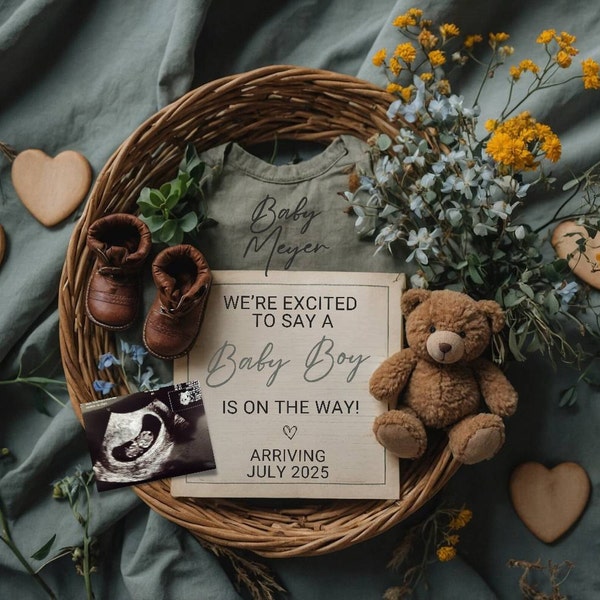 Teacher Pregnancy Announcement, Digital Homeschool Teacher Baby Reveal ...