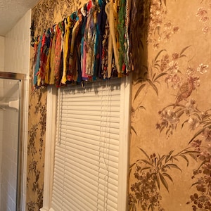 Bohemian Rag Chop Valance | Etsy
