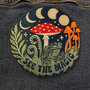 Daisy Patch Botanical Cottagecore Iron on Patch - Etsy