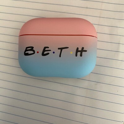 Custom Name Ombré Friends AirPod Case Personalized Name Initials ...