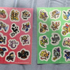 Super Smash Bros 6x4 Sticker Sheet 7 - Etsy