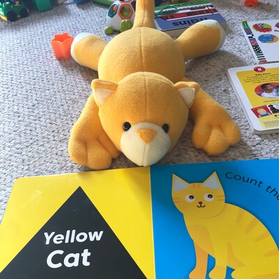 Yellow Plush Cat - Etsy