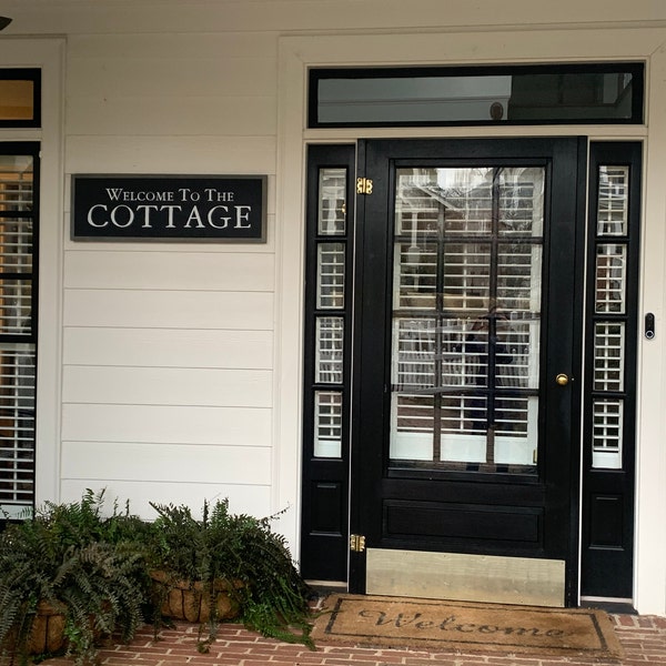 Personalized Welcome to the Cottage Sign, Custom Wood Sign, Sign for ...