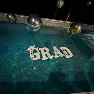 Custom Grad Foam Letters for Pool Party Decor Styrofoam Letters for ...