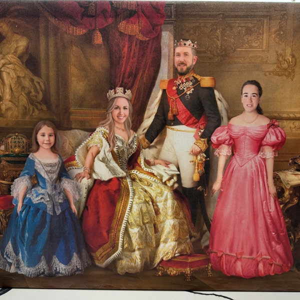 Males Group Portrait in the Royal, Military Sytle, Historical Portrait ...