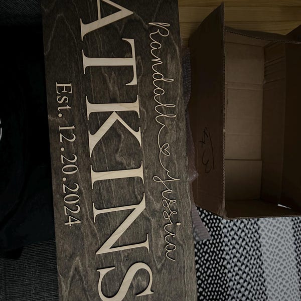 Stain or Paint Lettering Add-on for Jayohandco Wood Signs (attachment ...