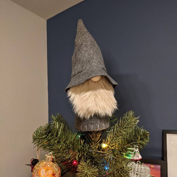 Christmas Tree Topper, Gnome - Etsy