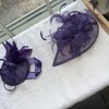 Turquoise Color Spray Crinoline Fascinator on Headband Kentucky Derby ...