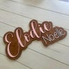 Small Name Sign, Nursery Name Sign, Wood Cutout Name Sign, Small ...
