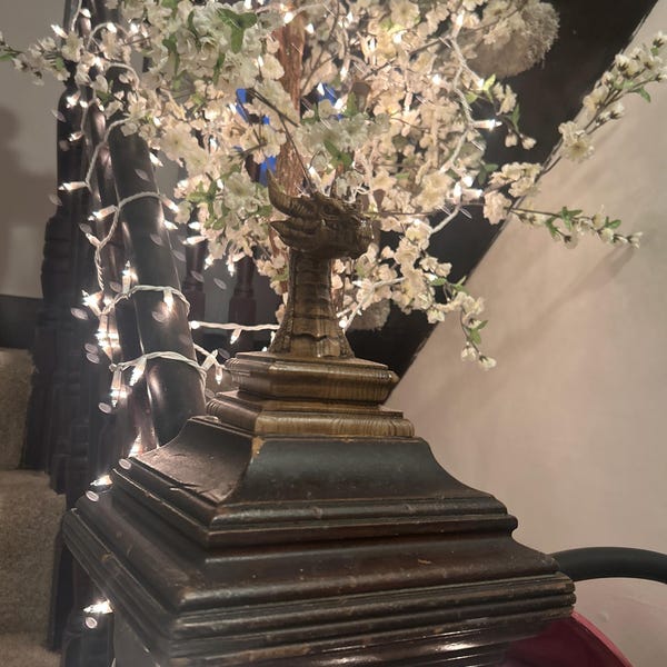 Decorative Carved Staircases Newel Post Cap, Screw Included, Solid Wood ...