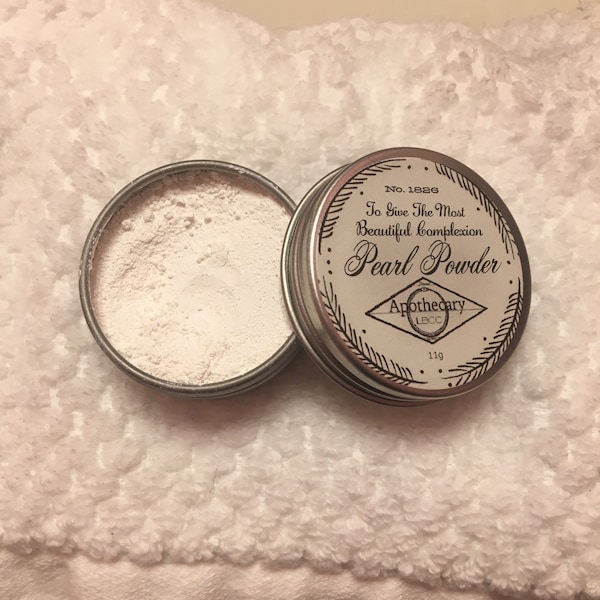 100% Natural Pearl Face Powder: Regency Victorian Makeup - Etsy