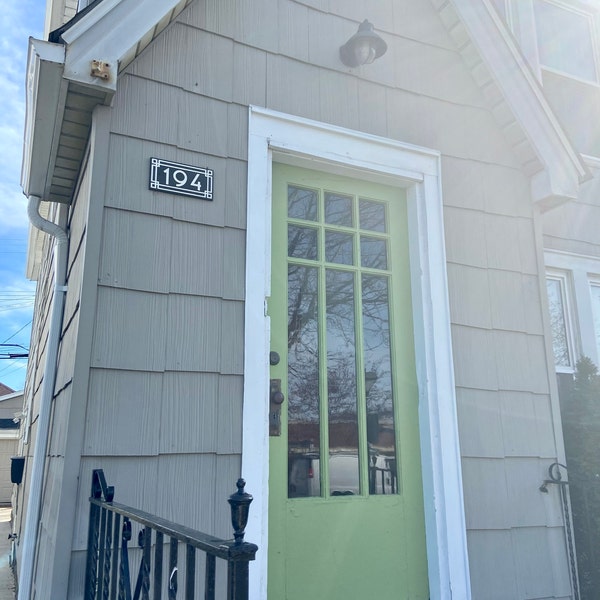 Art Deco Address Sign, Address Sign Outdoor, Custom Address Sign, Art ...