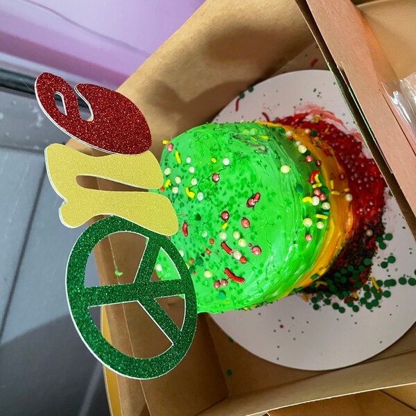 One Love Cake Topper. One & Loved Cake Topper. One Love 1st Birthday ...