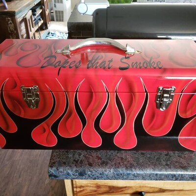 Hot Rat Rod Tattoo Flash Hand Painted Rat Fink Pinstripe Metal - Etsy