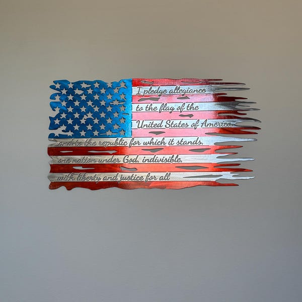 American Flag Metal Sign | Customizable Metal Signs - Etsy