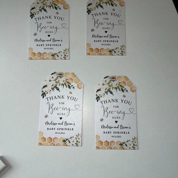 Editable Rustic Honey Bee Bumble Bee Baby Shower Thank You for Being ...