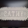 Personalized Crochet Name Doily for Lace Wedding Keepsake Gift - Etsy