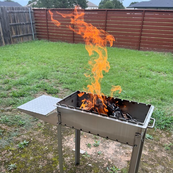 Large Heavy-duty BBQ Grill / MANGAL 11 Ga 3mm - Etsy