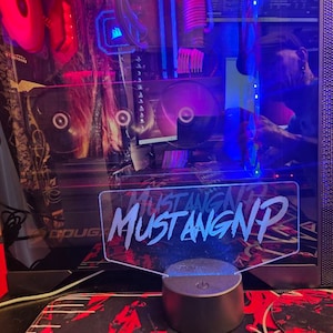 Personalized Sprint Racing Car Led Night Light, Personalized 16 Colors ...