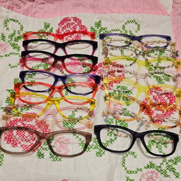 Dusty Pink Floral Acrylic Eyewear Topper for Interchangeable Magnetic ...