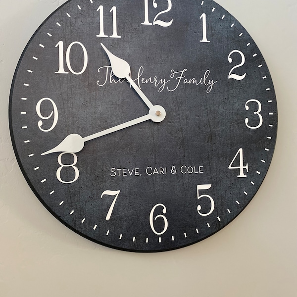 10 Navy Blue Clocks Styles, 8 Sizes!!, EXTRA Quiet Mechanism, Lifetime ...