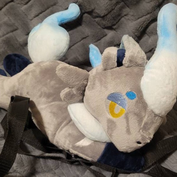 Made to Order Blue Wolf Backpack - Etsy