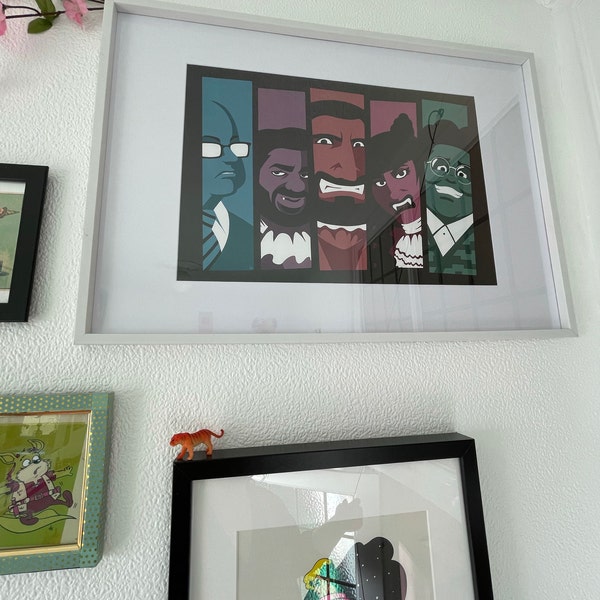 Regular Show ORIGINAL ARTWORK From Graphic Novel "wrasslesplosion" A4 ...