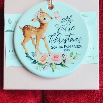 Baby's First Christmas Ornament My First Christmas New Baby Gift ...