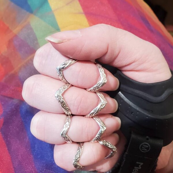 Silver Arthritis Ring, Sterling Silver Arthritis Ring, Adjustable ...