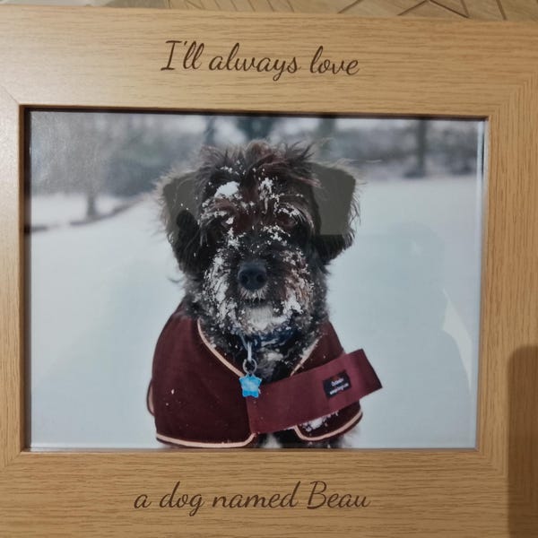 Personalised Engraved Photo Frame, Personalised Photo Frame Laser ...