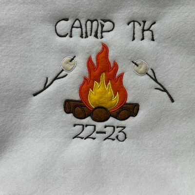 SET of Three Camping Embroidery Designs, Campfire, Camping Tent ...