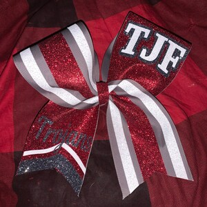 Logo Cheer Bow Mascot Cheer Bow Custom Team Bows Softball | Etsy