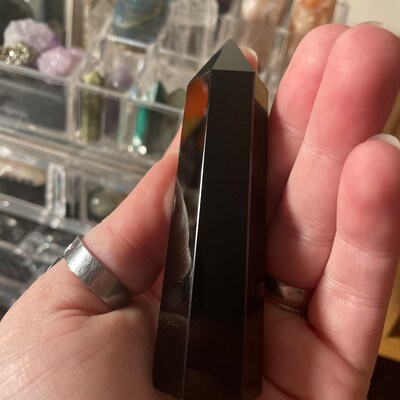 White Calcite Tower, Twr136, White Calcite Point, Crystal Tower ...