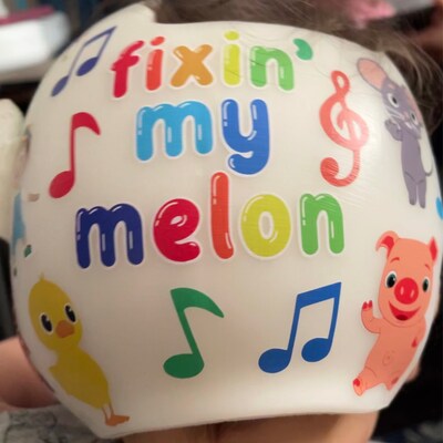 Custom Design Doc Band Decoration Decals, Stickers, Cranial Helmet ...