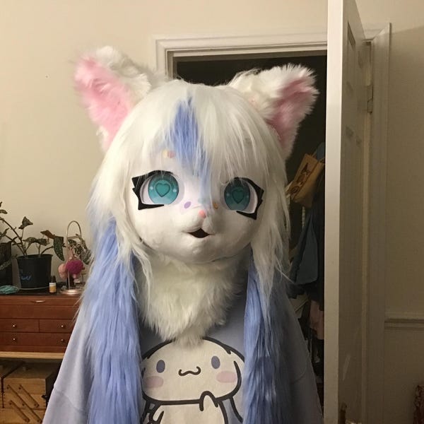 Cute Fursuit Head Base Smiling Face ｜kigurumi Mask Base｜cheap Furry ...