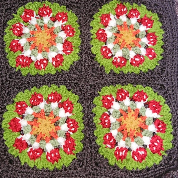 Cobweb Granny Square Magic Crochet Pattern PDF Instructions - Etsy