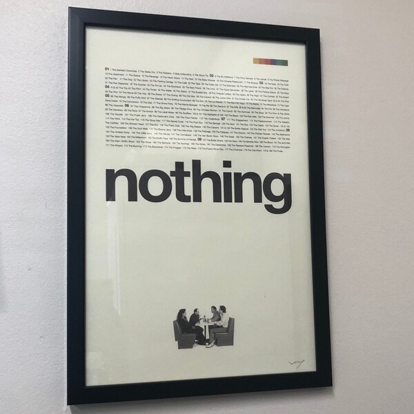 SEINFELD Inspired Poster, Nothing, Art Print - Minimalist, Helvetica ...