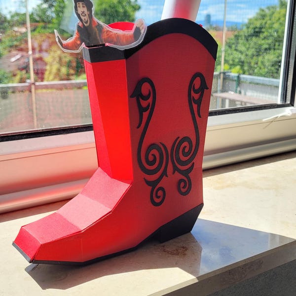 Cowgirl Boot - 3D Project for Manual Cut or Machine Cutting File ...