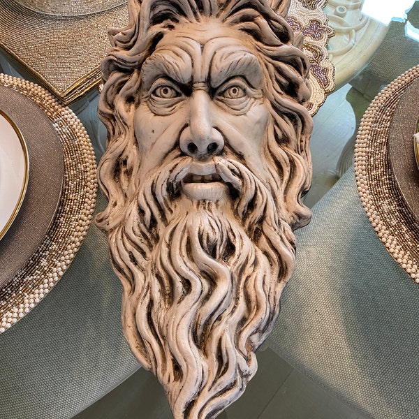 Zeus Sculpture,zeus Greek Sculpture, Zeus,wall Art Decor , Wall Statue ...