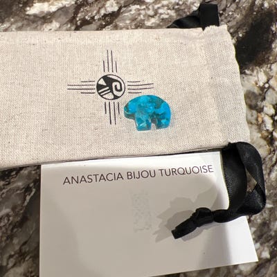 Kingman Turquoise Lightning Bolt Cabochon - Etsy