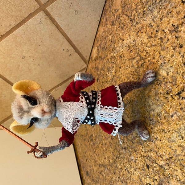 Frog Footman Fish Postman Alice in Wonderland Needle Felted Animal Toy ...