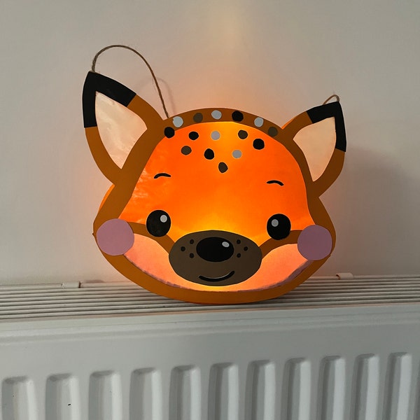 Fuchs Laterne Bastelvorlage PDF/SVG/DXF_Basteln mit u. ohne Plotter ...