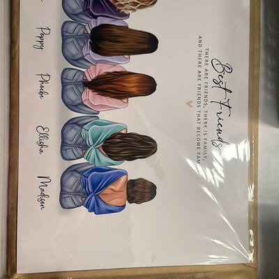 Personalised Best Friend Print, Best Friend Gift, Friendship Gift ...