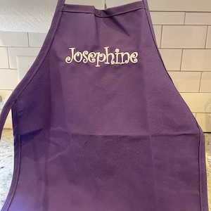 Personalized Kids Apron, Cooking Kitchen Gift, School Gift, Student ...