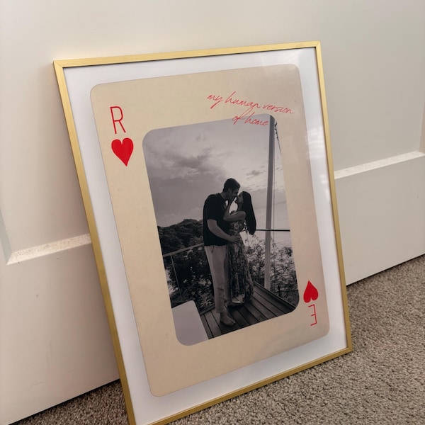 Custom Photo Playing Card – Personalized Digital Print Gift for Special ...