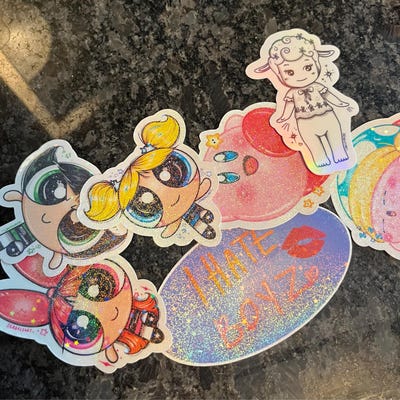 Studio Ghibli Sticker Pack Cute Sparkle Holographic Sticker Best Friend ...